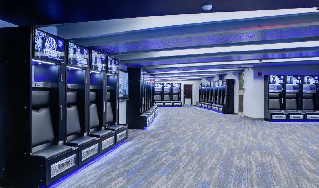 Project of the Year: Memphis Tigers Locker Room Features Over 100 LG ...